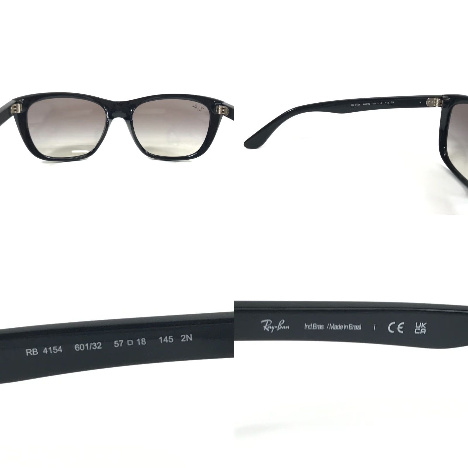 Vintage Glossy Black Cat Eye Shaped Frames Featuring Gray Gradient ...