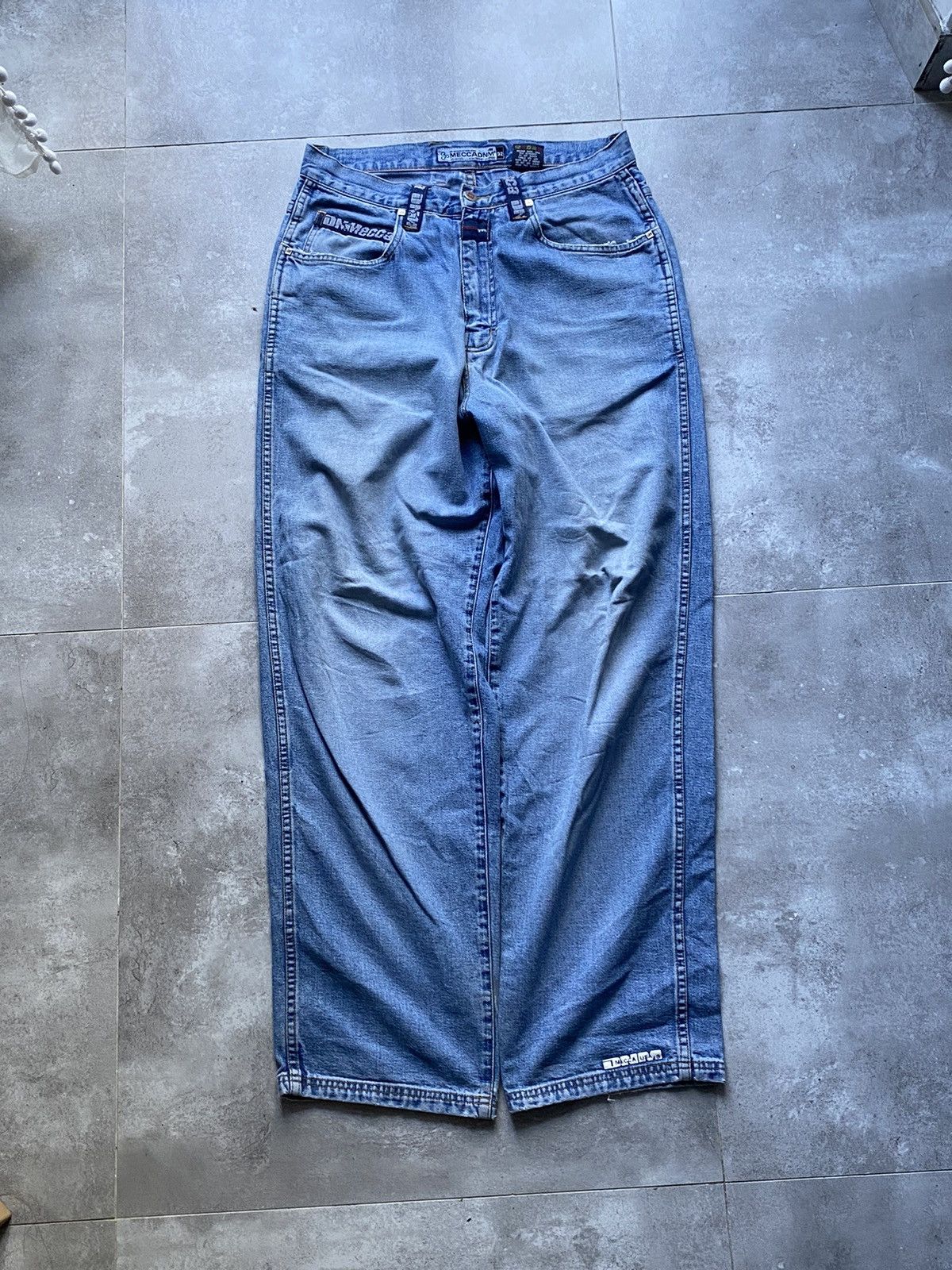 Jnco × Mecca × Streetwear Hip hop Skateboards Baggy Mecca Jeans Denim ...