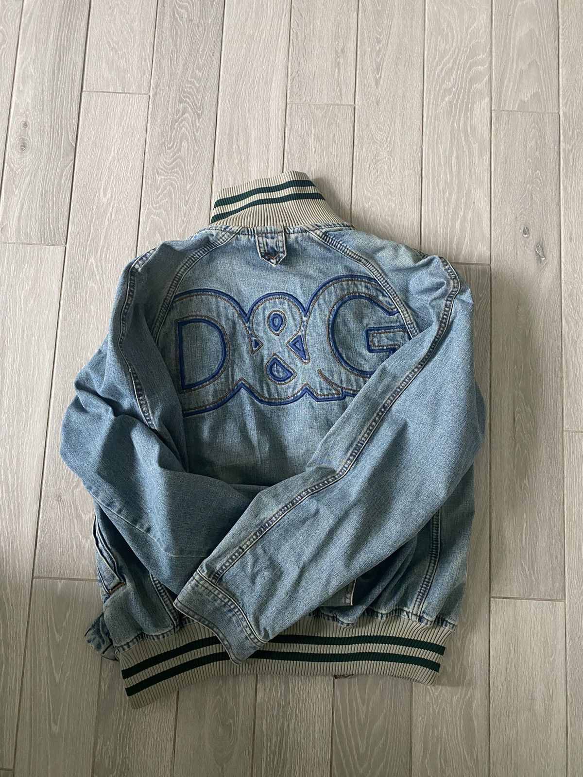 Dolce & Gabbana Denim varsity D&G jacket | Grailed