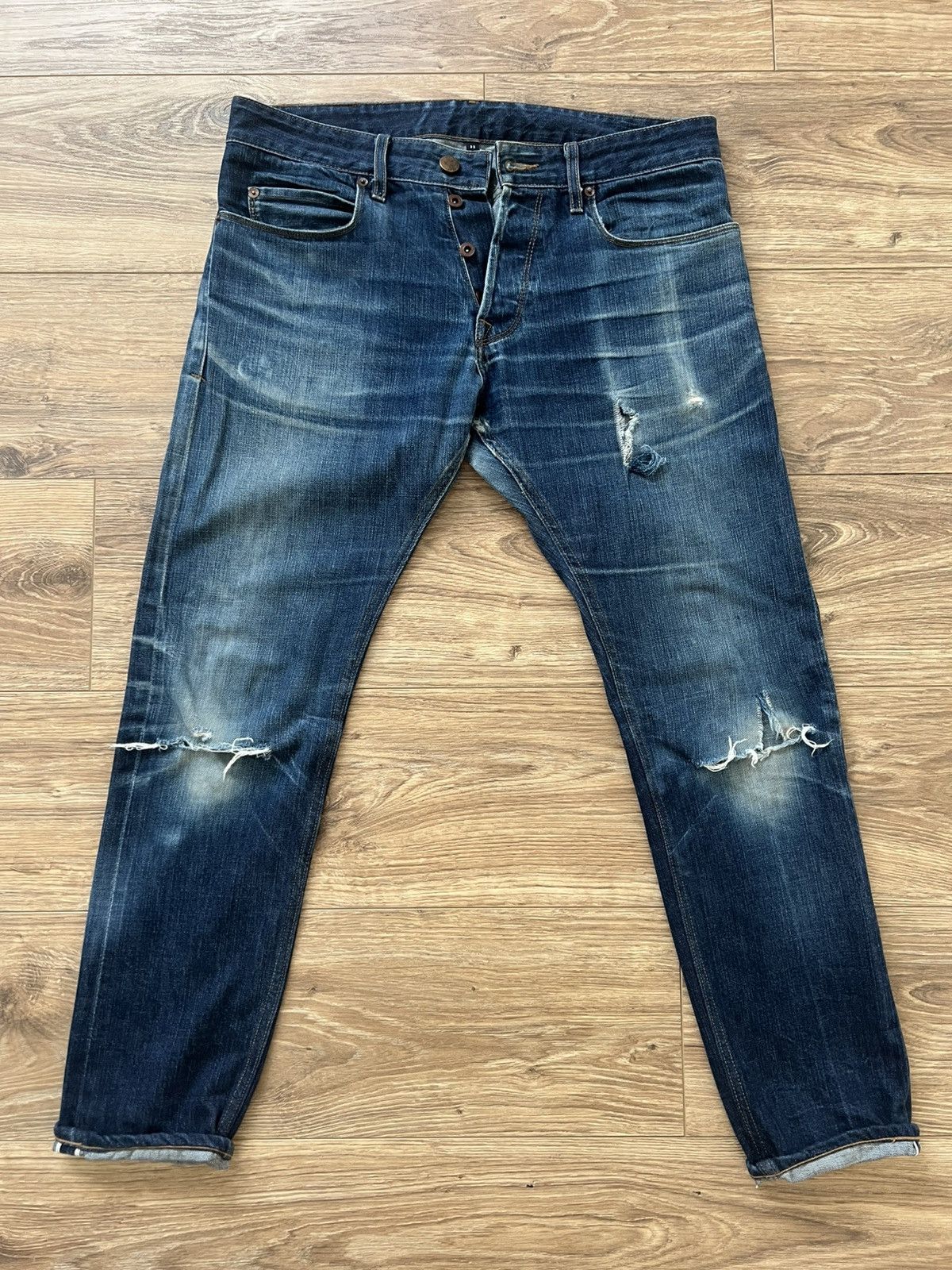 Freenote × Freenote Cloth Distressed Selvedge Denim | Grailed