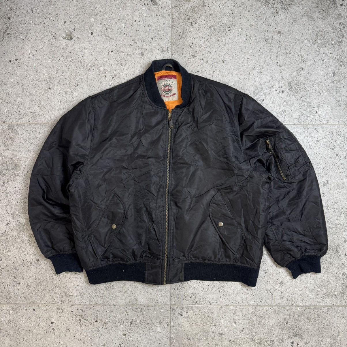 Bomber Jacket × Ma 1 × Vintage Vintage 90s Army USA 🇺🇸 Flyer’s Military MA 1 Bomber Jacket | Grailed