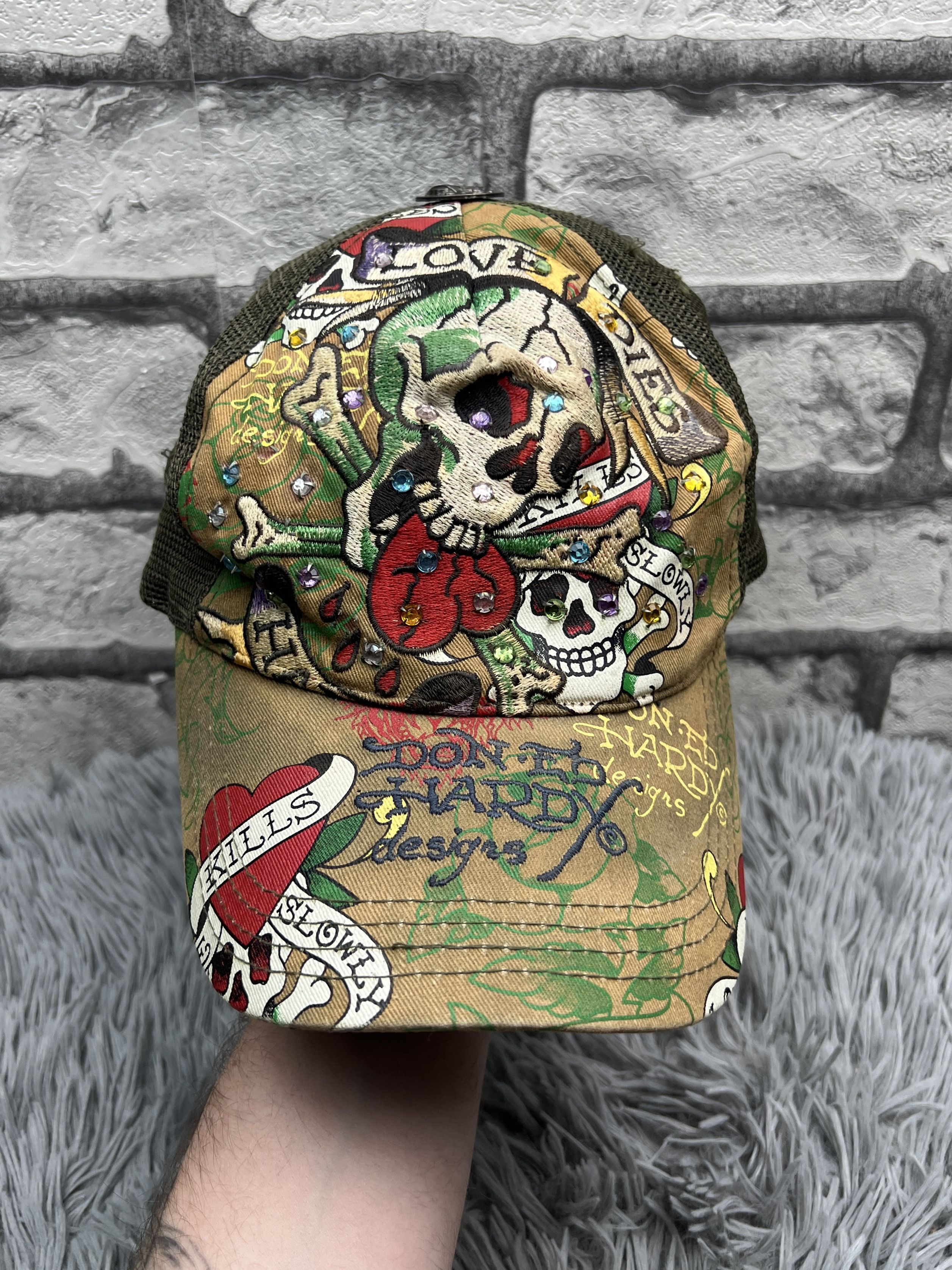 Ed Hardy Ed Hardy Vintage tattoo Cap (Y0060) | Grailed