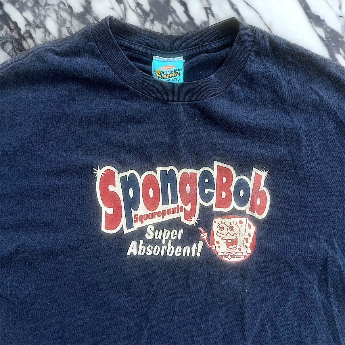 Vintage 2001 SpongeBob SquarePants Nickelodeon Vintage Cartoon Tee ...