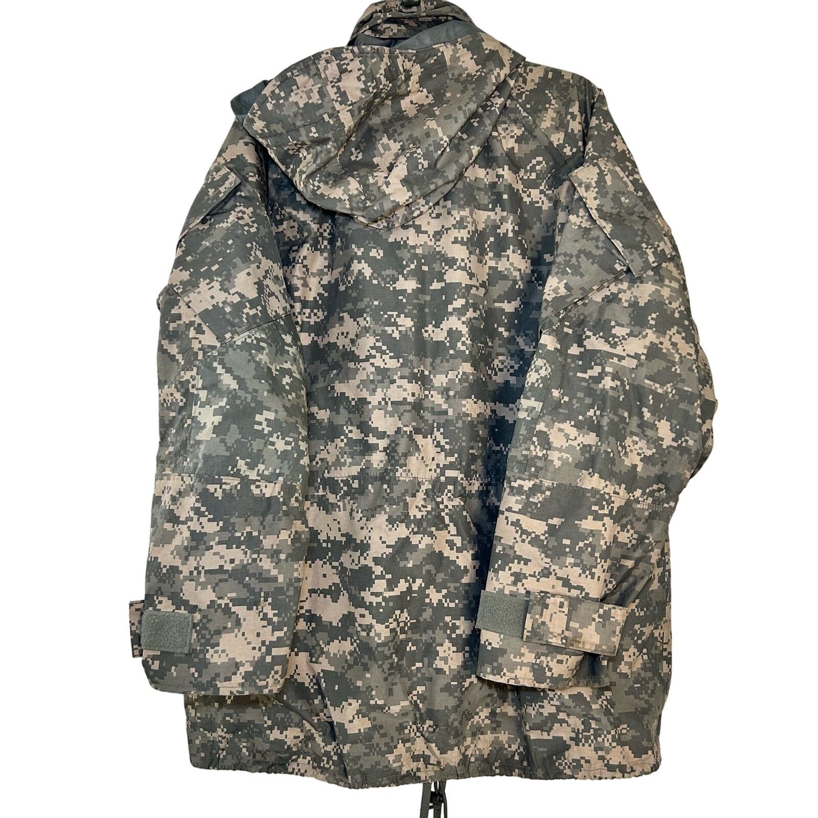 Military Camouflage Military Parka Jacket Camo Coat Nylon Hood Medium ...