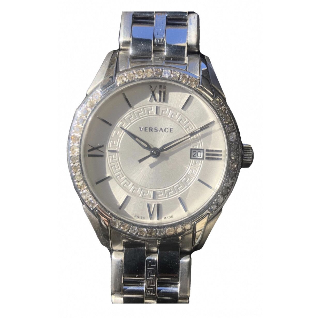 Versace Diamond Versace Men’s 42mm Watch Custom Iced Bezel | Grailed