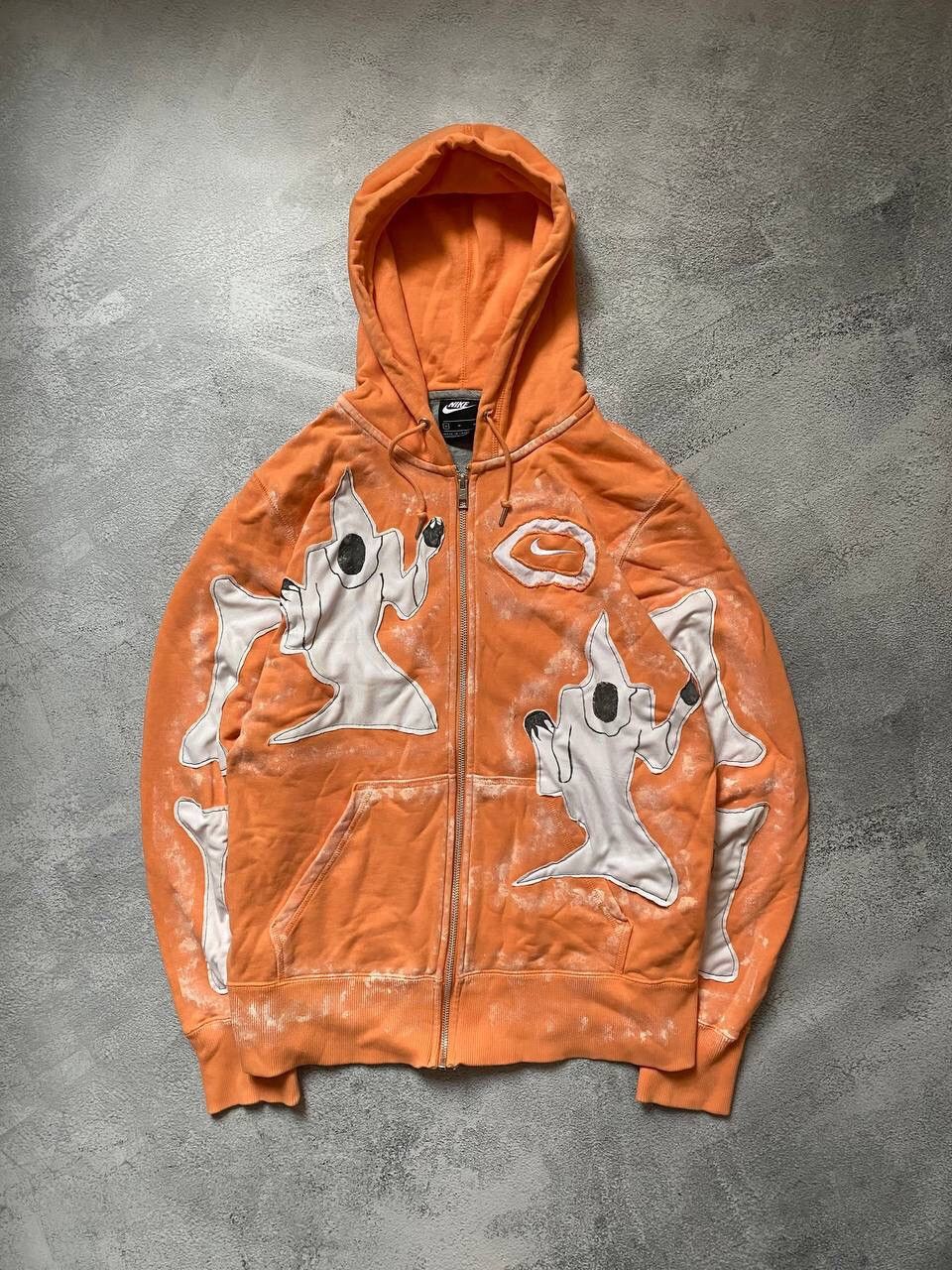Nike vintage Ghost distressed custom nike y2k hoodie | Grailed
