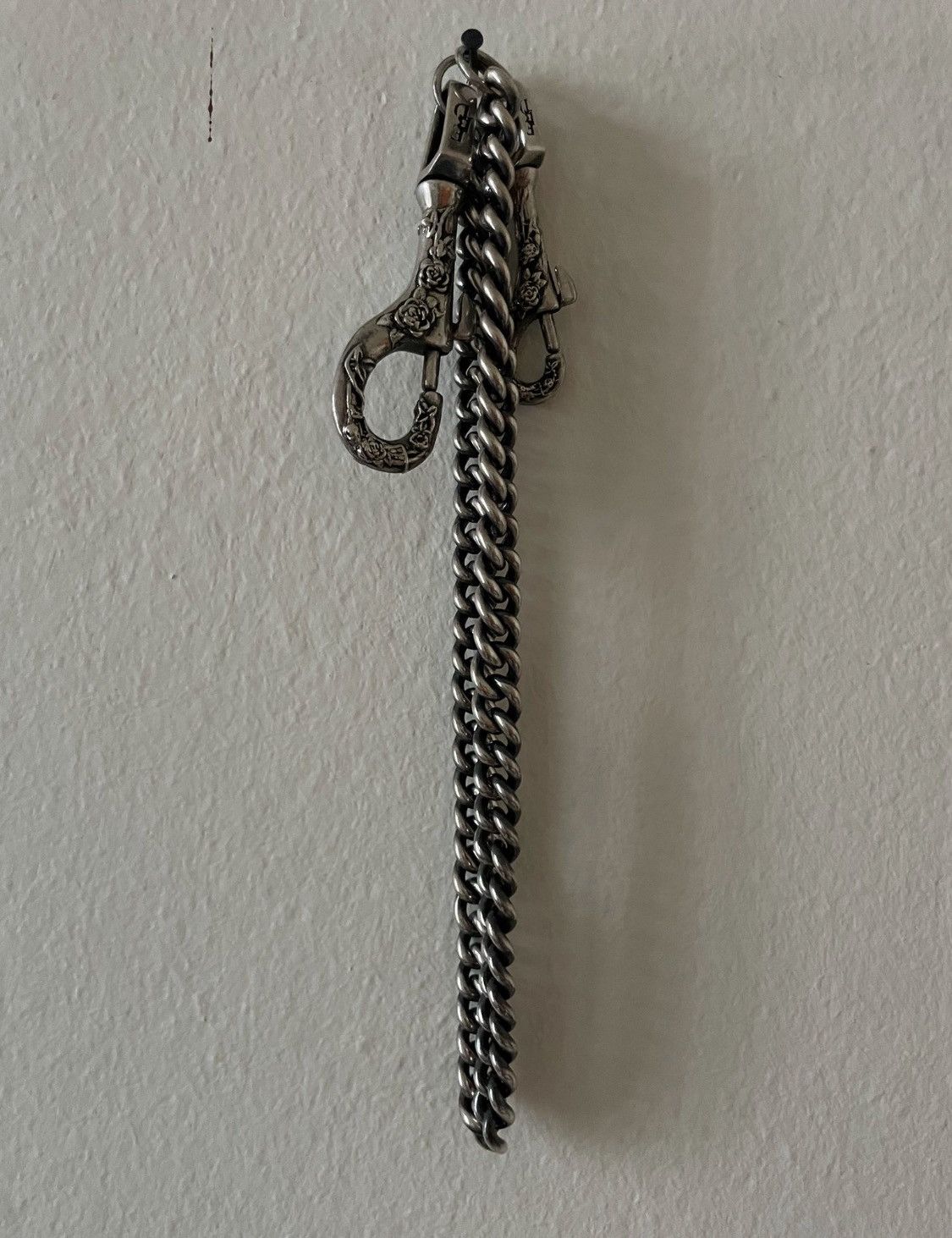 Enfants Riches Deprimes ERD SILVER ROSE CLIP WALLET CHAIN | Grailed