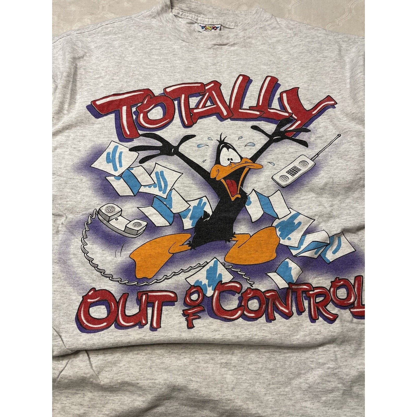 Warner Bros Vintage Daffy Duck Looney Tunes Totally Out Of Control ...