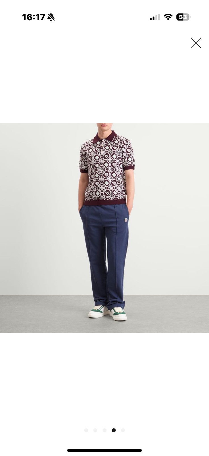 Casablanca Casablanca Navy Loopback Patch Open Hem Jogger | Grailed