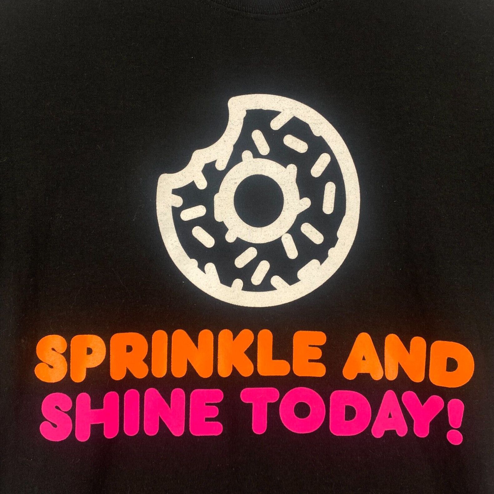 Vintage DUNKIN DONUTS Shirt Adult S SPRINKLE AND SHINE TODAY Employee ...