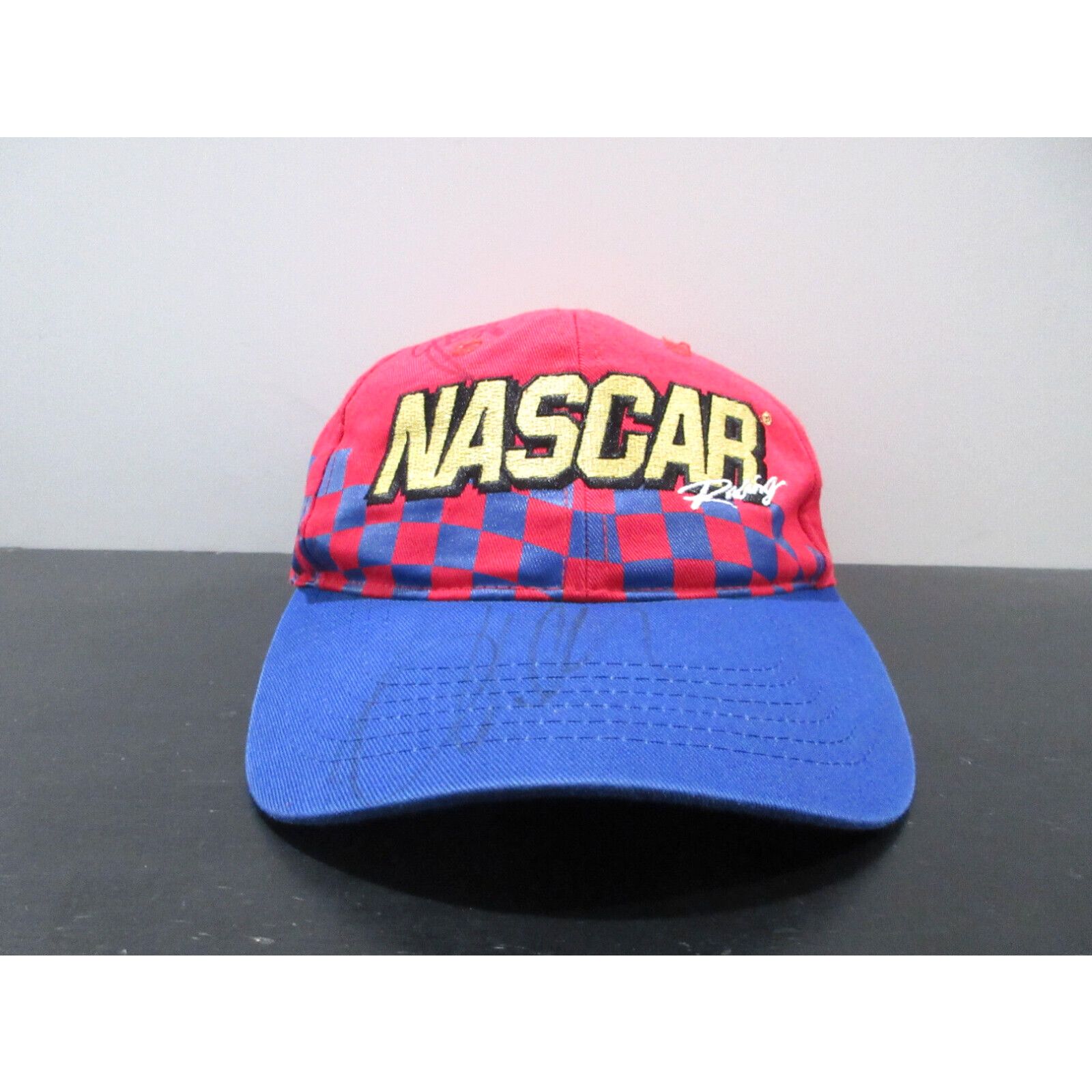 NASCAR VINTAGE Nascar Hat Cap Snap Back Red Blue Racing Racer ...
