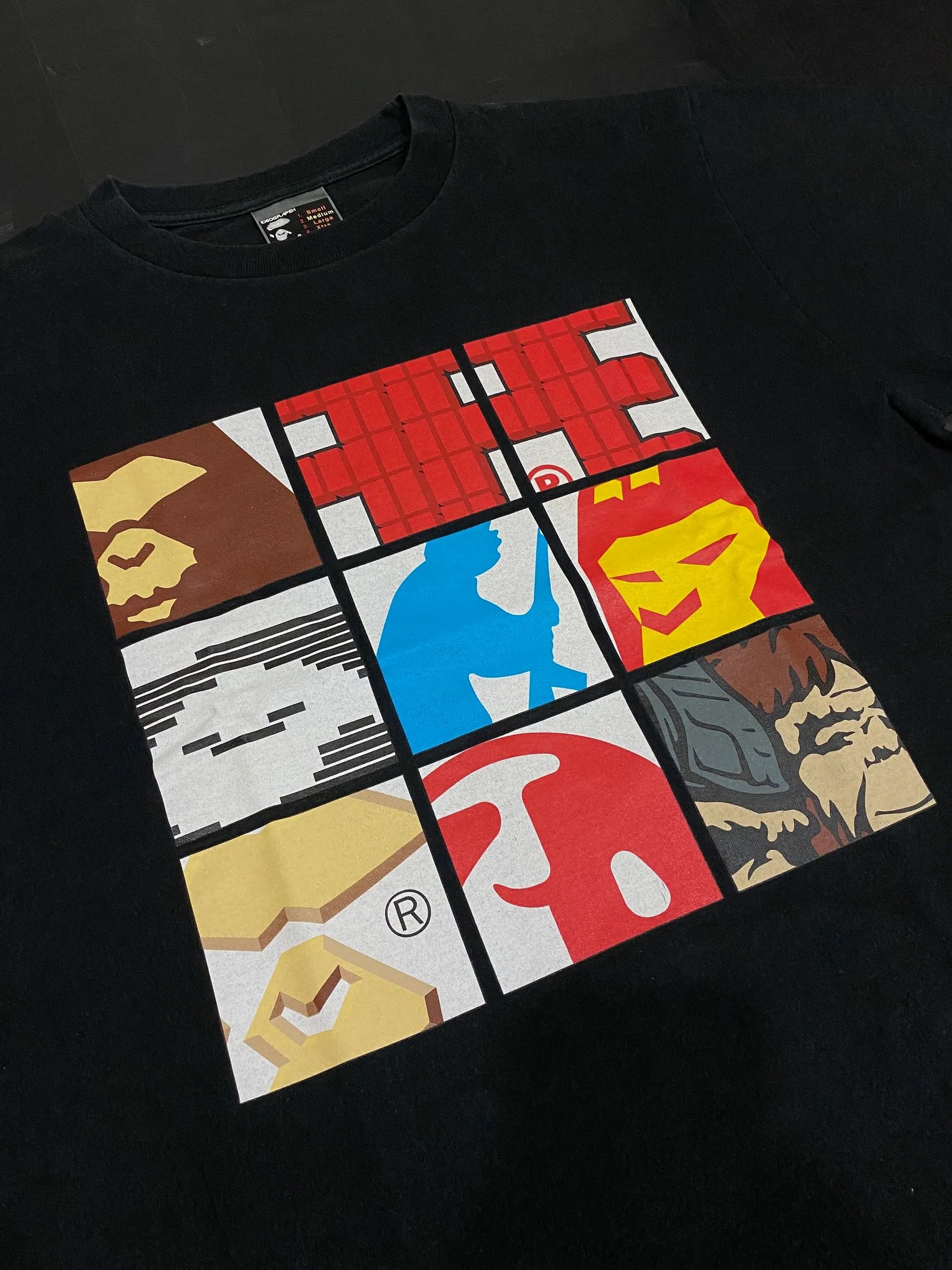 Bape Retro Logos Tee | Grailed