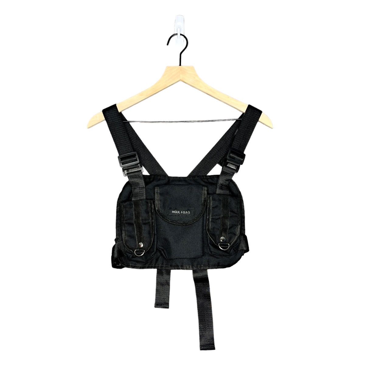 Skategang × Streetwear × Vintage Black HGUL + BAG Chest Rig | Grailed