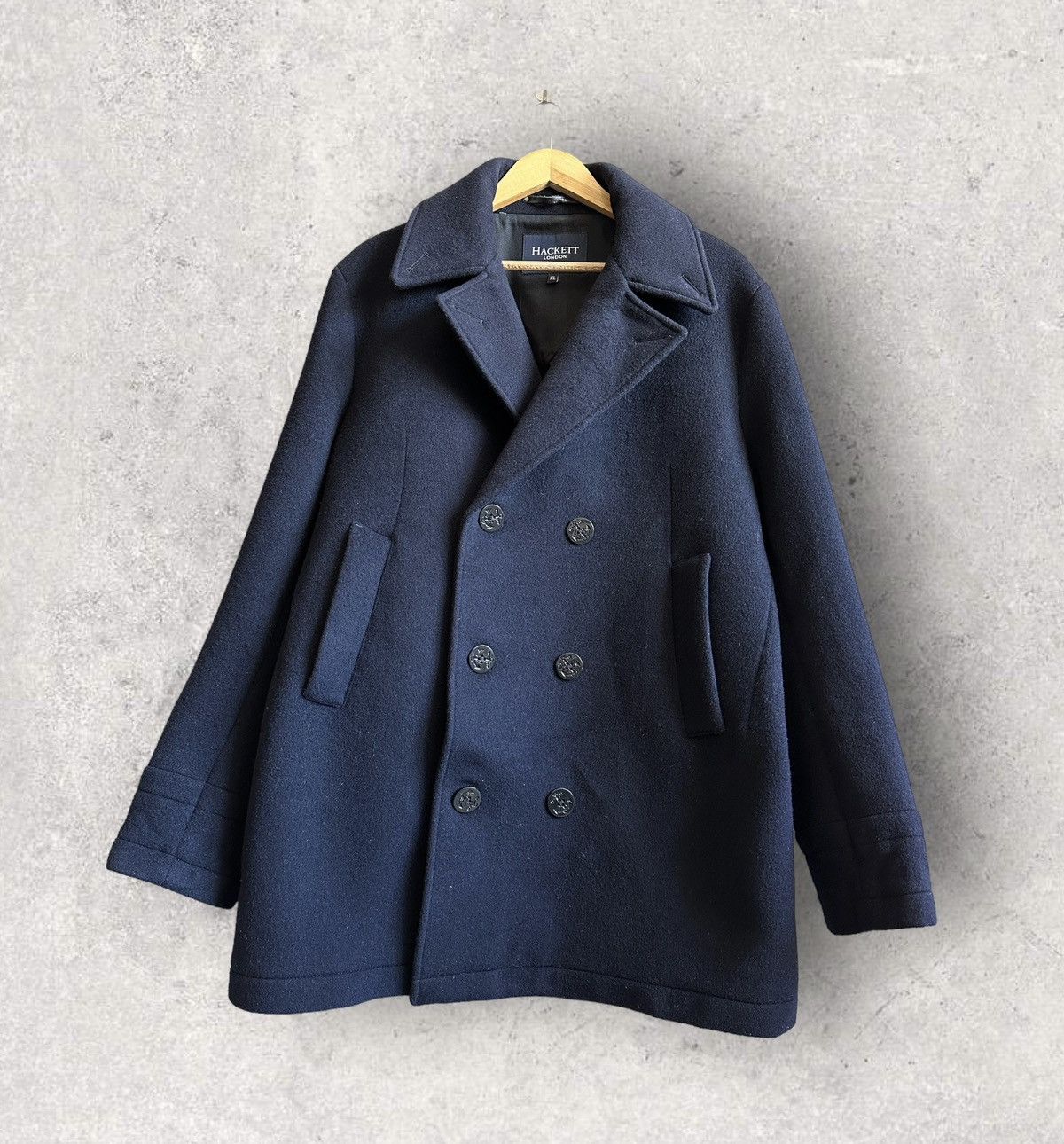 Hackett HACKETT London Double Breasted Wool Heavy Coat | Grailed