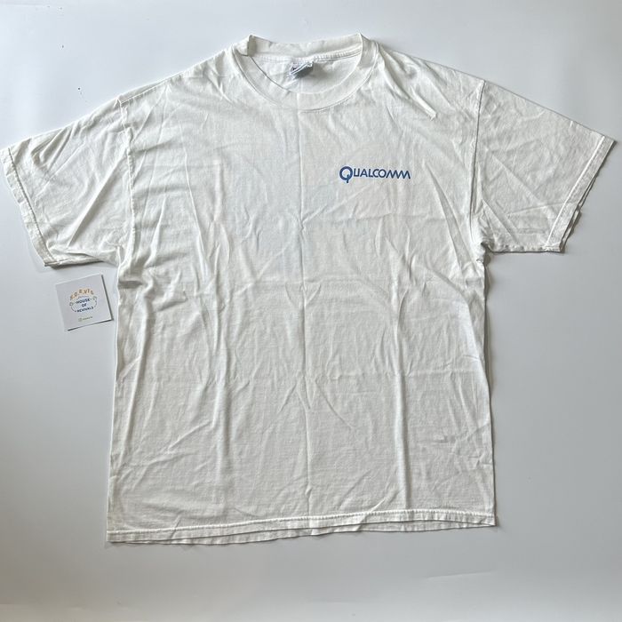 Vintage Vintage 90s Qualcomm Telephone Network art promo shirt | Grailed
