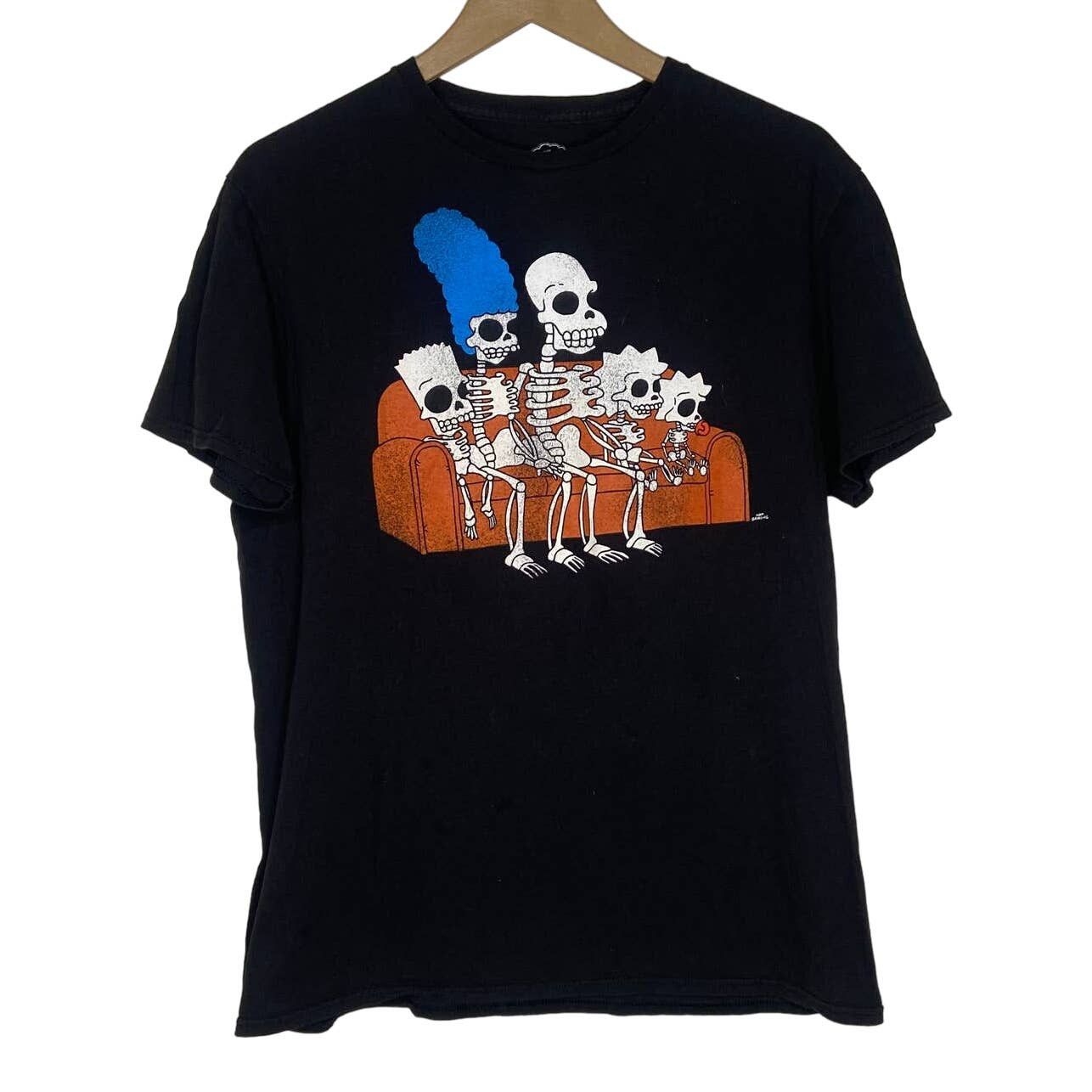 Streetwear × The Simpsons × Vintage Simpsons Skeleton T-Shirt | Grailed