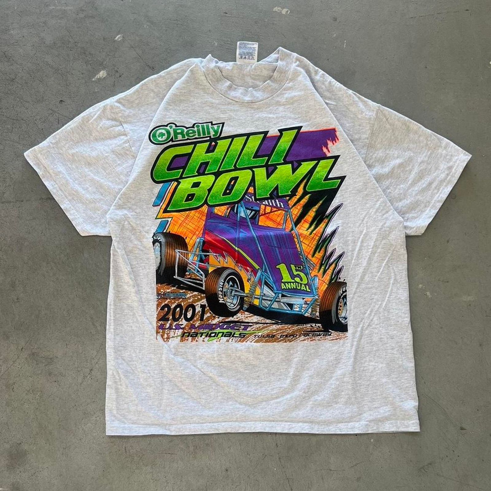 NASCAR × Streetwear × Vintage Vintage 90s Chili Bowl Dirt Track Racing ...