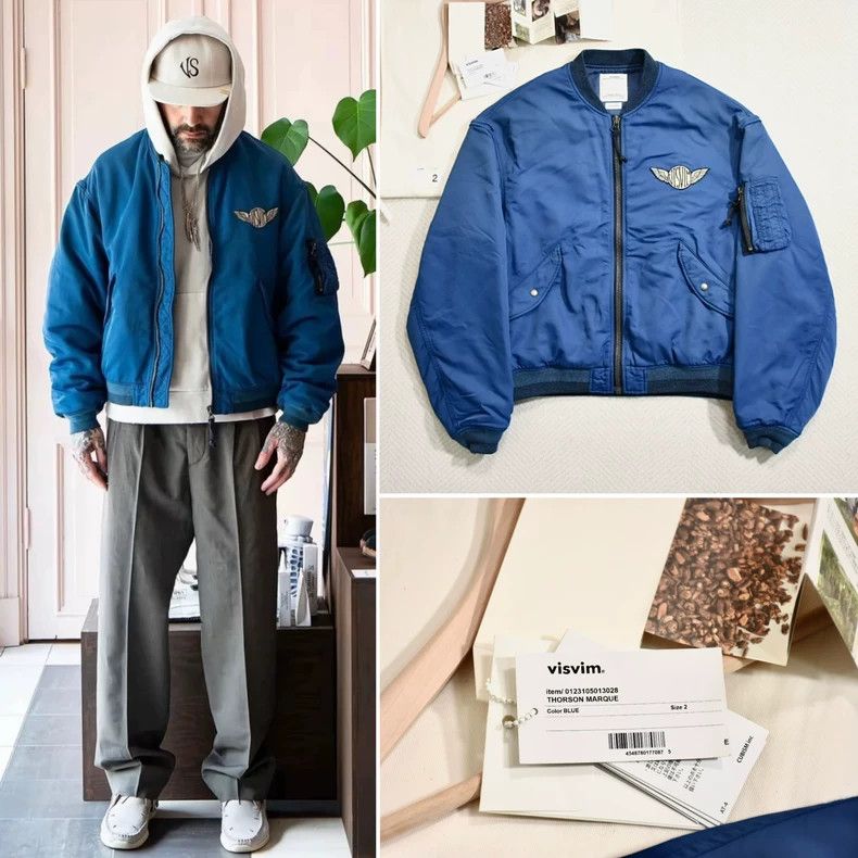 Visvim Visvim 23ss Thorson Marque MA1 jacket | Grailed