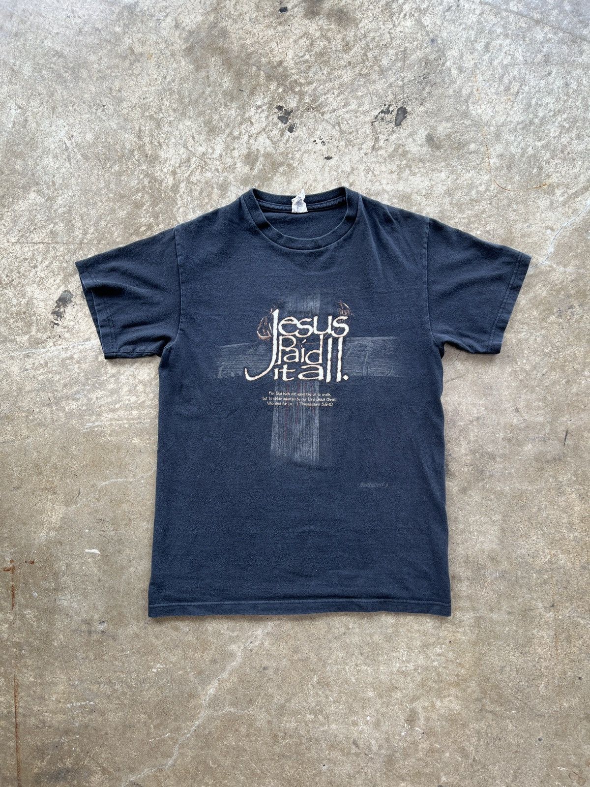 Vintage Vintage Y2K Jesus Paid it All Religious Tee Small | Grailed