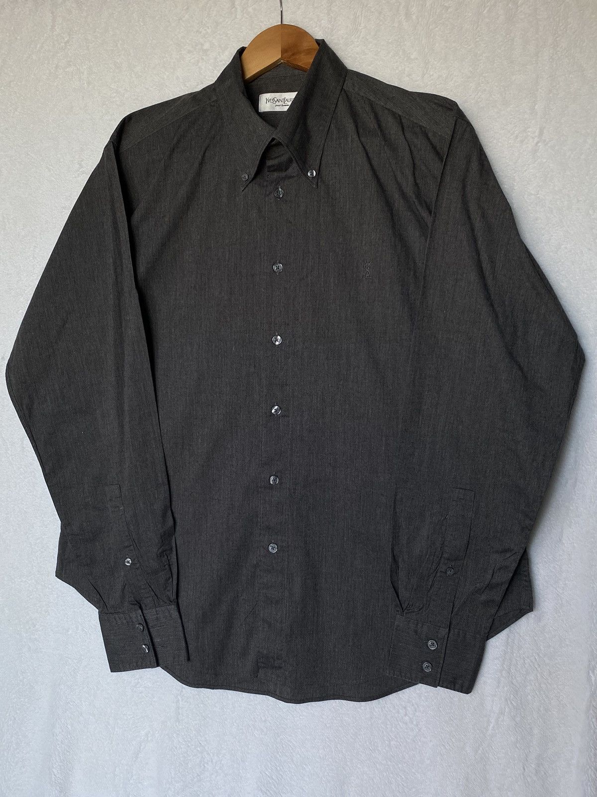 Vintage × Yves Saint Laurent Vintage YvesSaintLaurent YSL Shirt Button ...