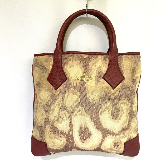 Vivienne Westwood Vintage Leopard Flat Orb Tote Bag | Grailed