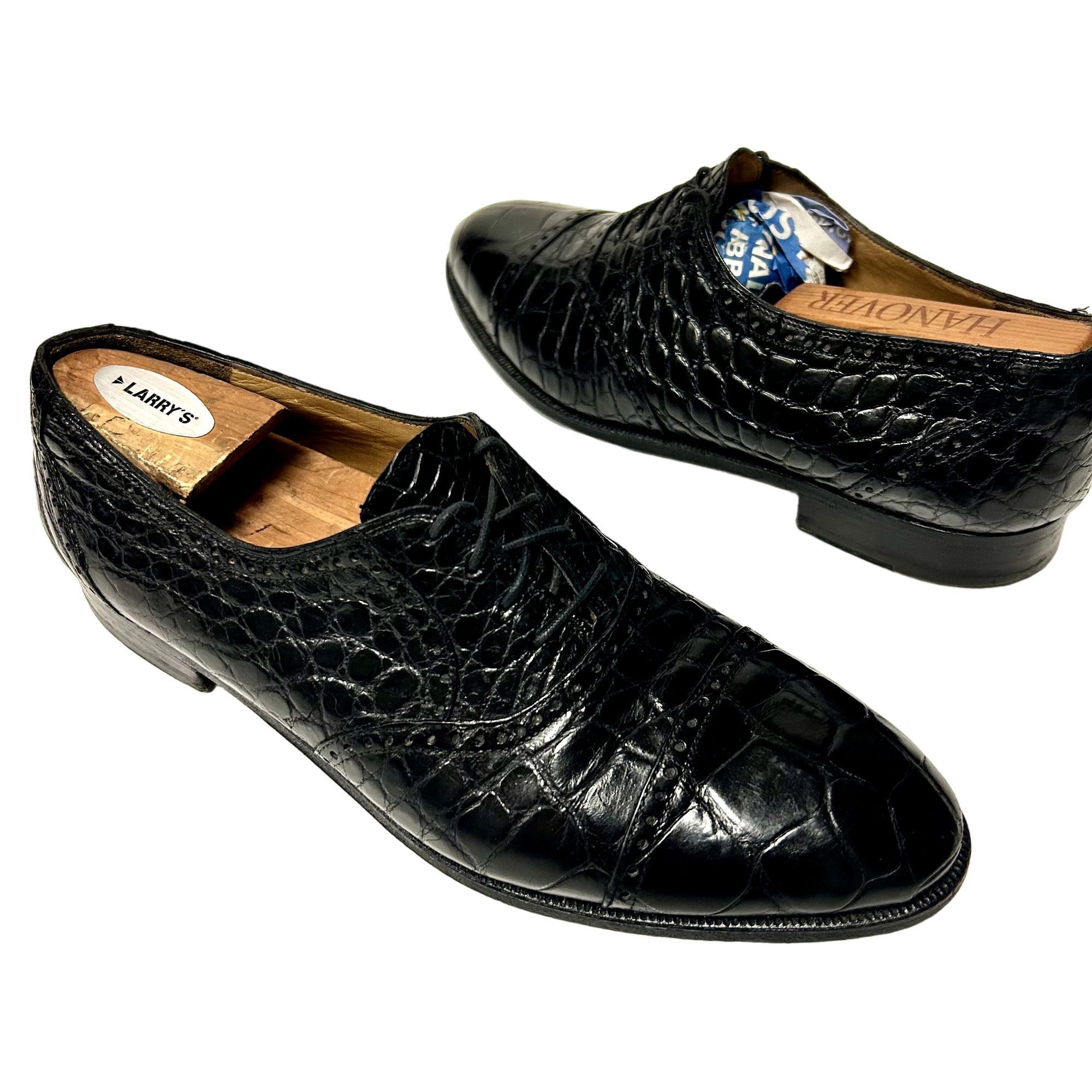 Mauri $1400 MAURI Genuine CROCODILE Alligator Skin DRESS Shoes 9.5 ...