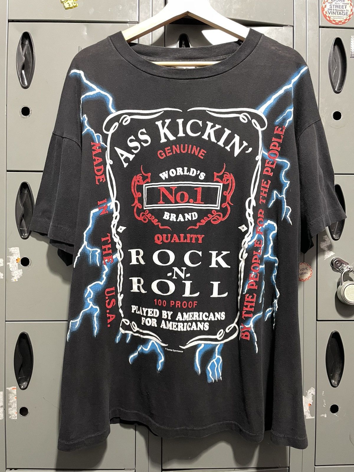 Vintage American Thunder USA Thunder Eagle brand logo ASS Kickin | Grailed