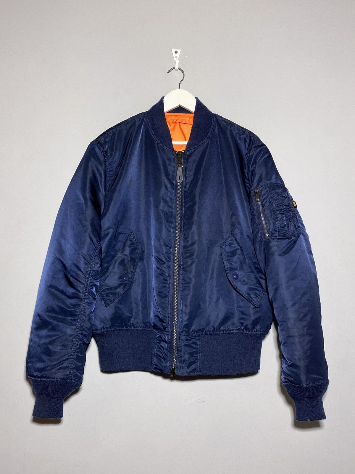 Vintage Vintage Alpha Industries type MA-1 Reversible Bomber jacket | Grailed