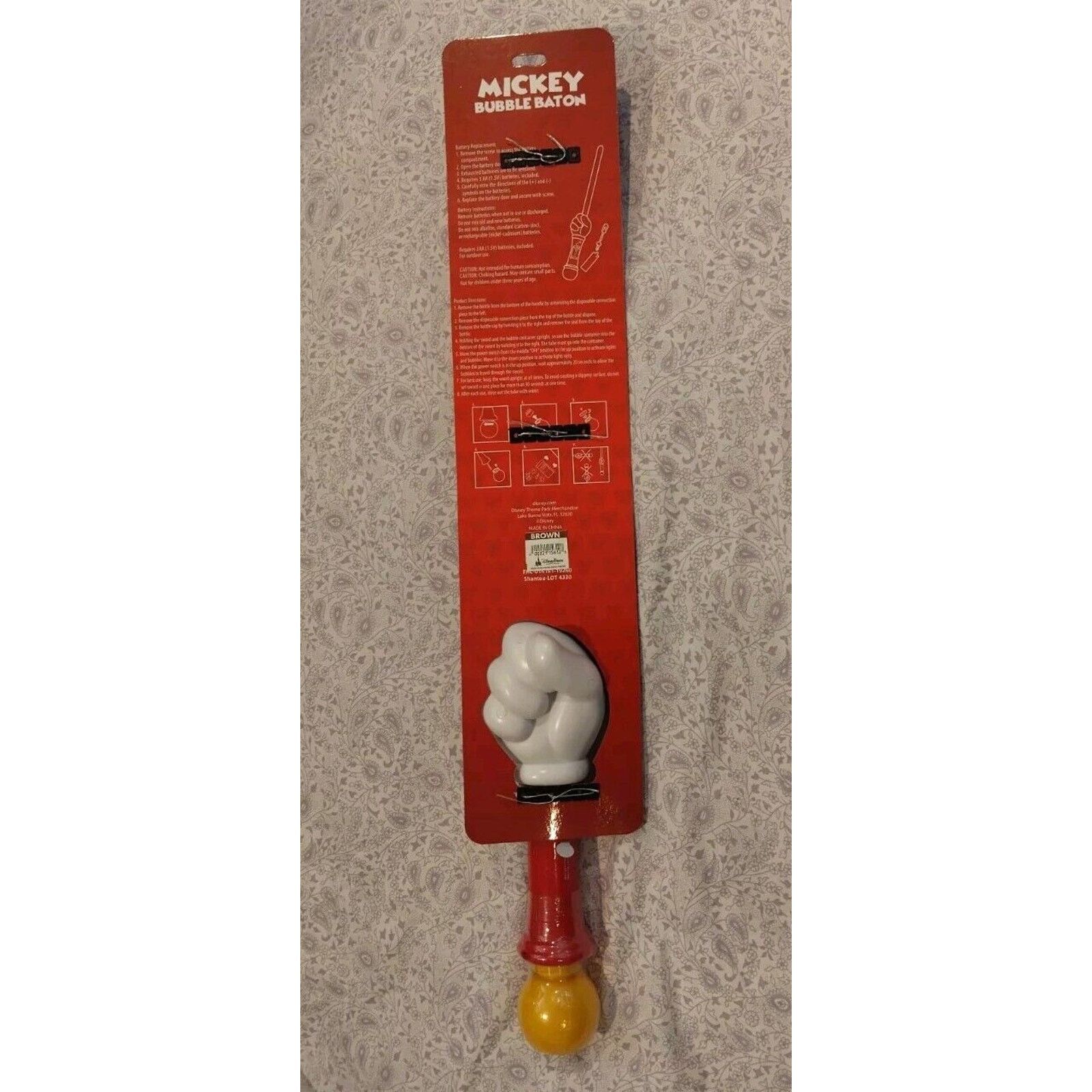 Disney NEW!! Disney Mickey Mouse Magical Wand Light Up Bubble Baton ...