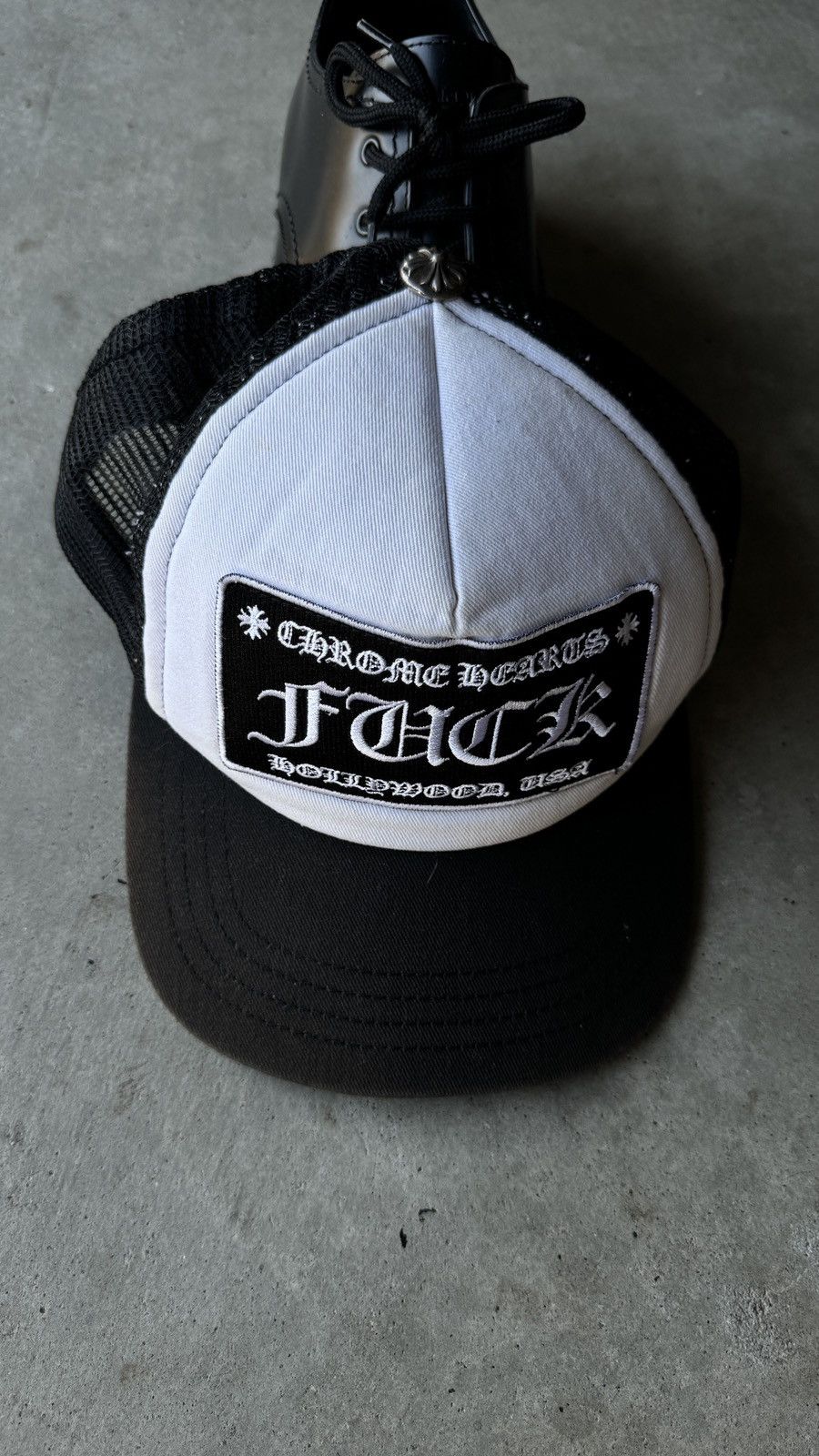 Chrome Hearts SOLD Chrome Hearts FUCK Trucker Hat | Grailed