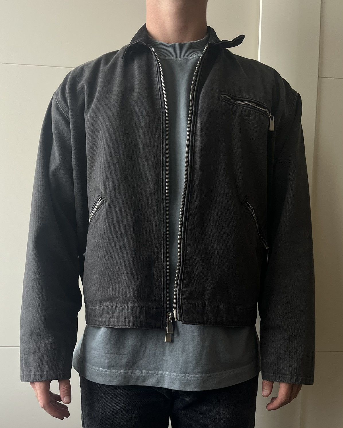 Bare Knuckles × Jacob Keller Bare Knuckles Canvas Work Jacket Black ...