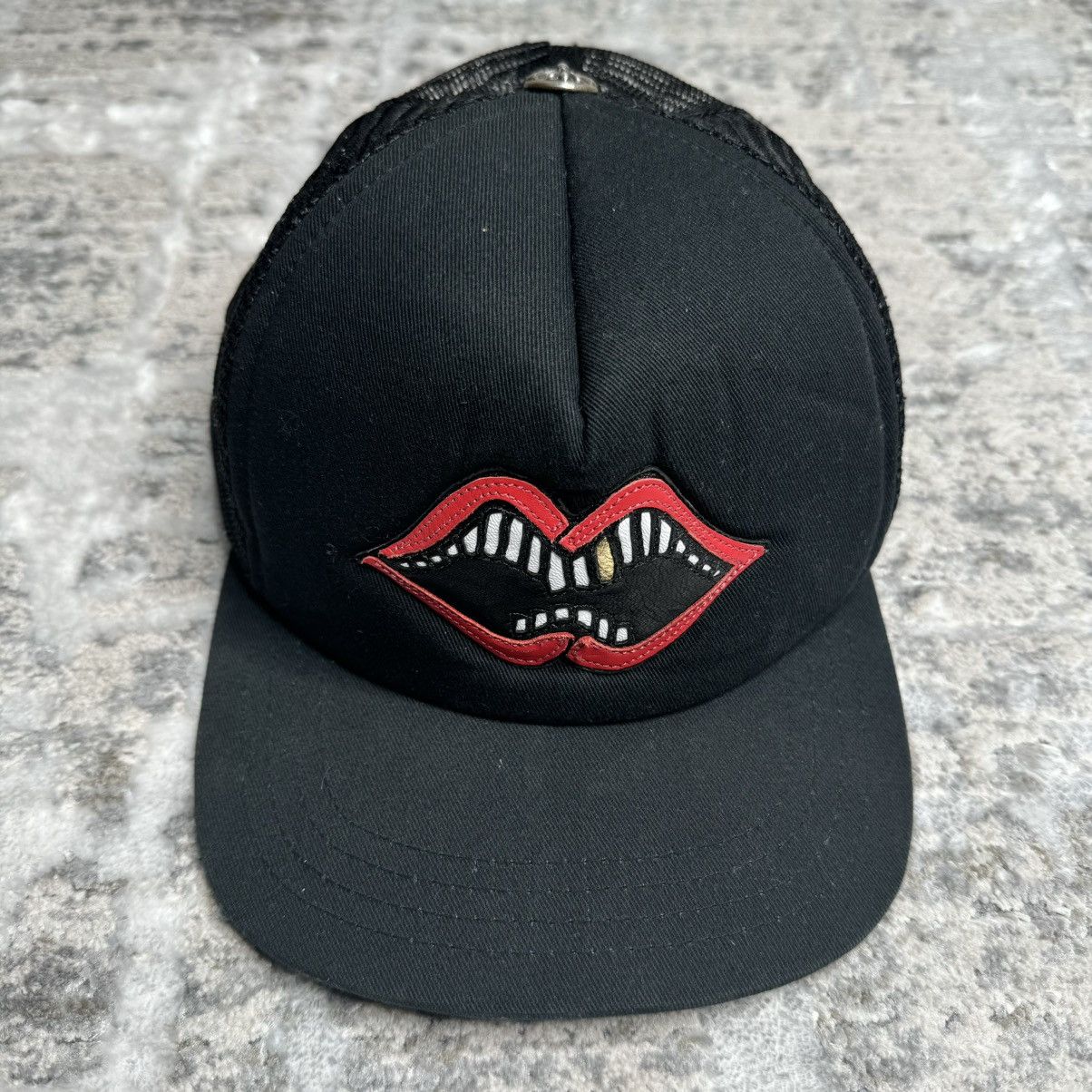 Chrome Hearts Matty boy Chomper leather patch trucker hat | Grailed