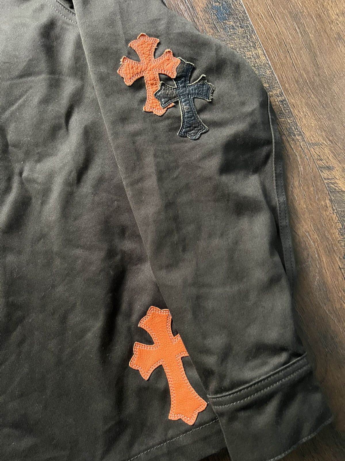 Chrome Hearts Chrome Hearts Cross Patch Work Dog Jacket | Grailed