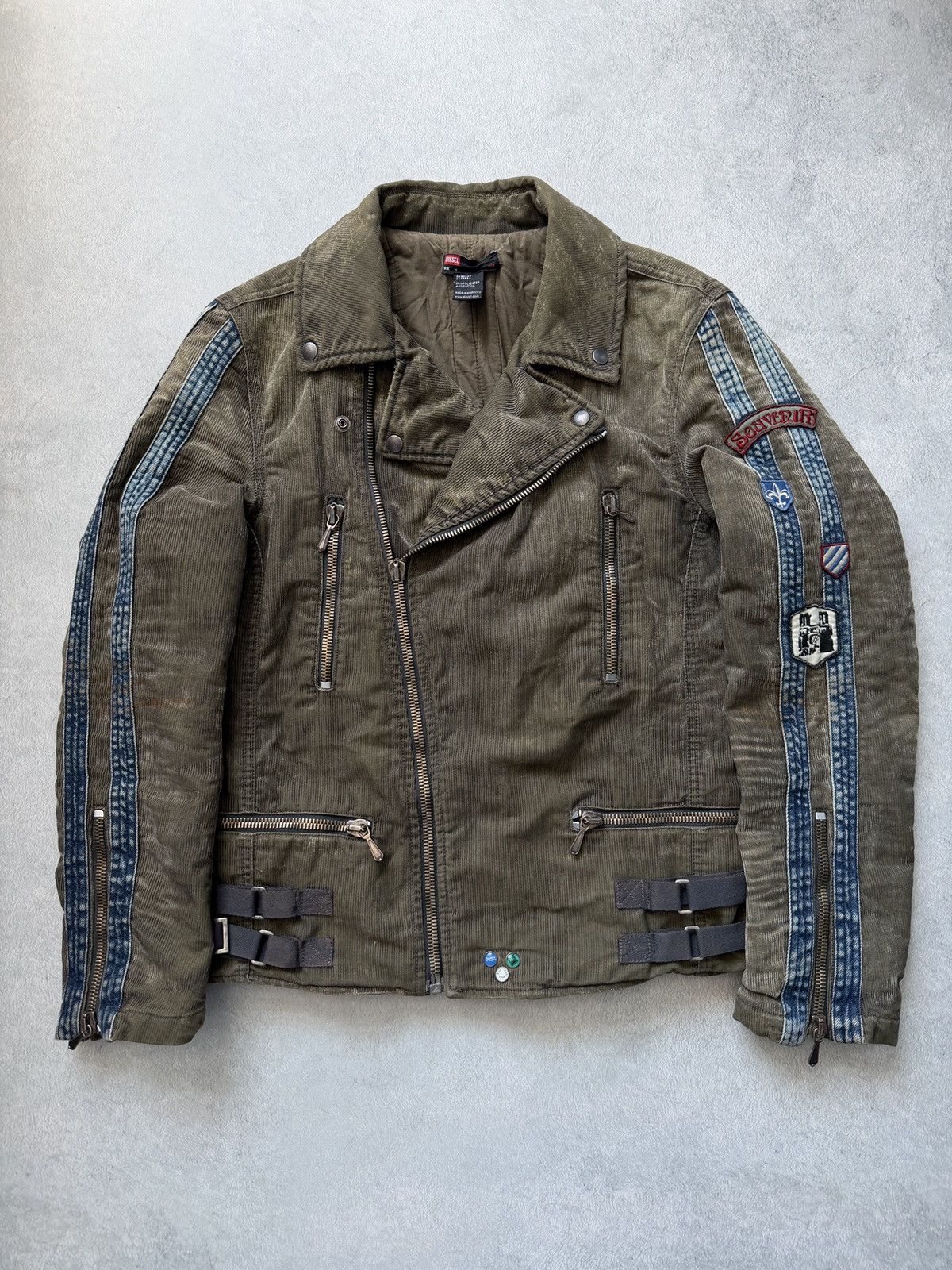 Diesel Diesel 2003 Devil May Cry Dante Corduroy Iconic Biker Jacket ...