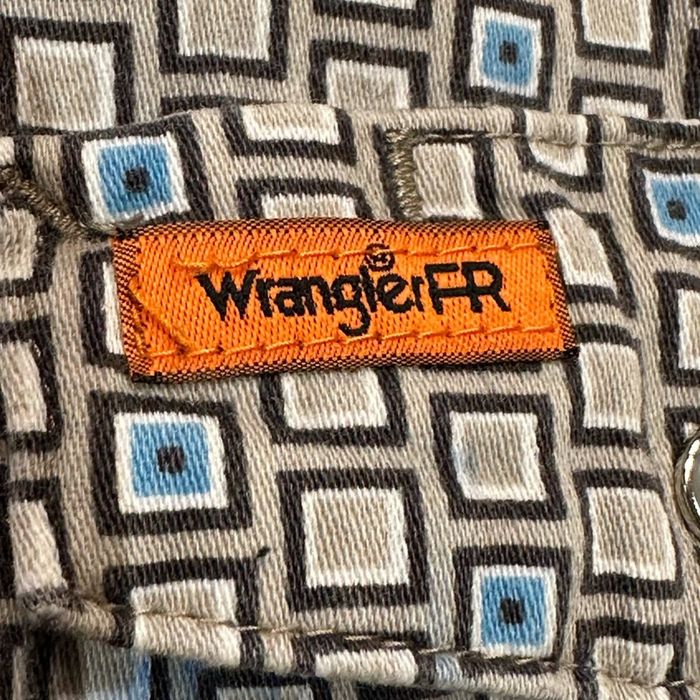 Wrangler Wrangler Flame Resistant XXL Tan Pearl Snap Western Shirt ...