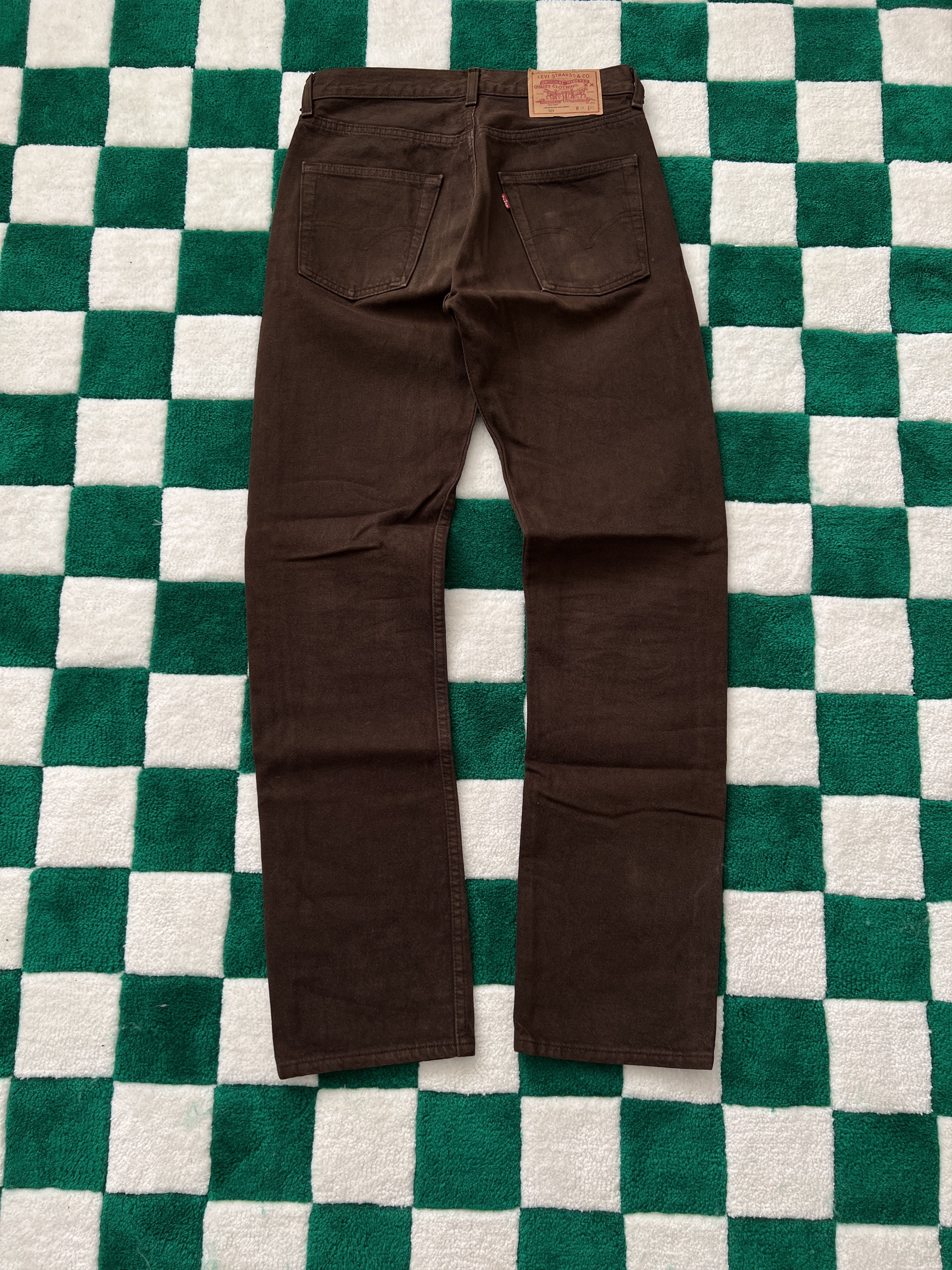 Vintage Vintage 90s Levis 501 Brown Denim Jeans 29x32 | Grailed