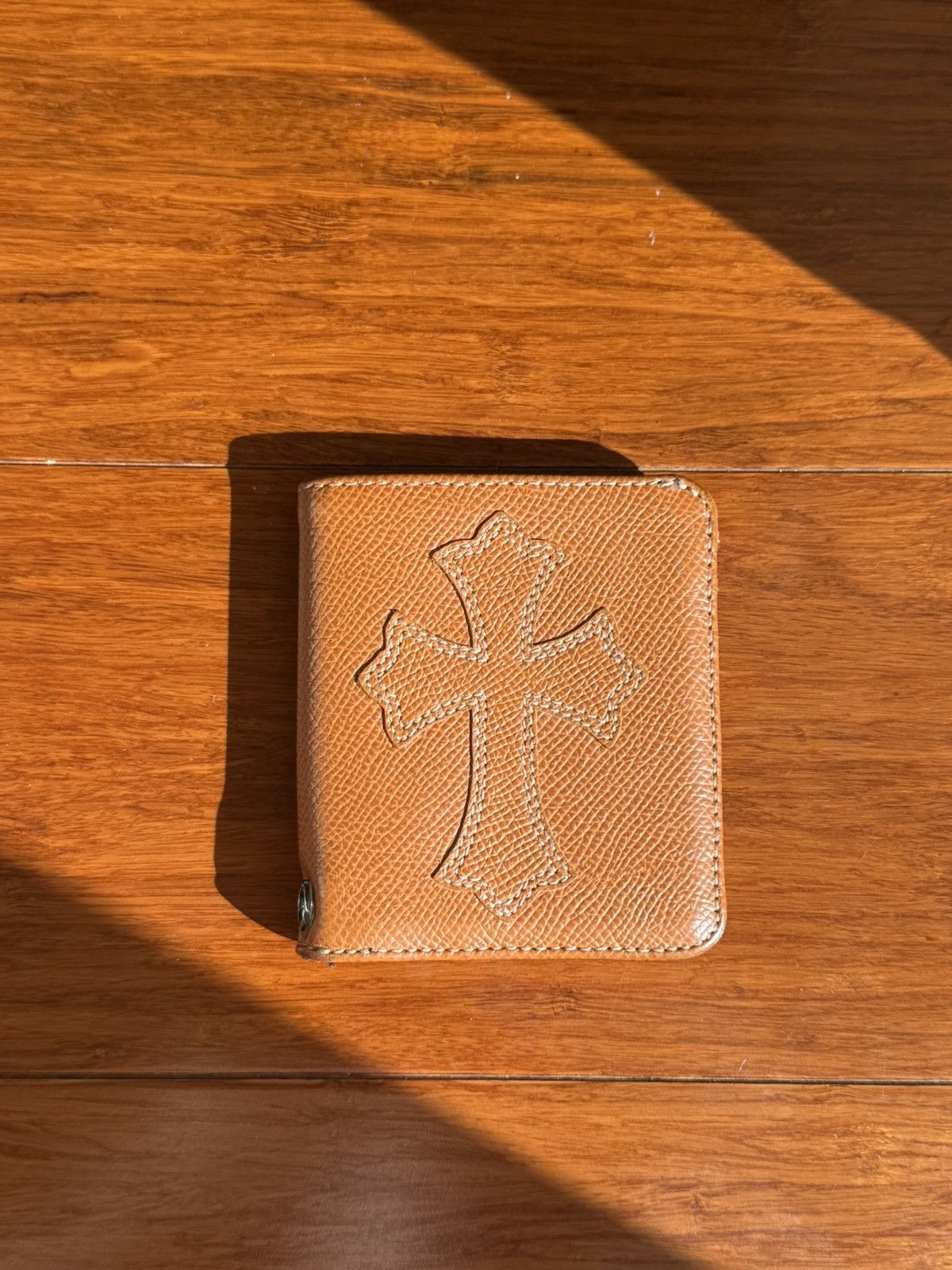 Chrome Hearts Chrome Hearts Dr. Digiacomo Cross Patch Cognac Wallet ...