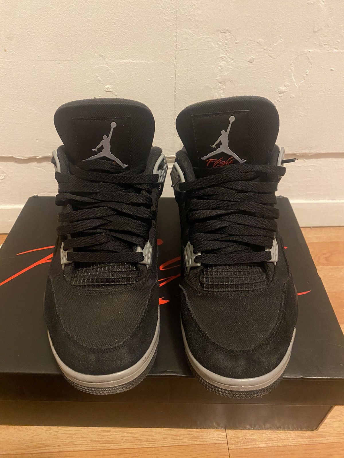 Jordan Brand Air jordan 4s Black Canvas | Grailed