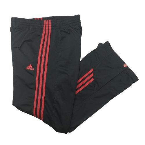 Adidas Adidas Mens M Black Red Three Stripe Soccer Training Pants | Grailed