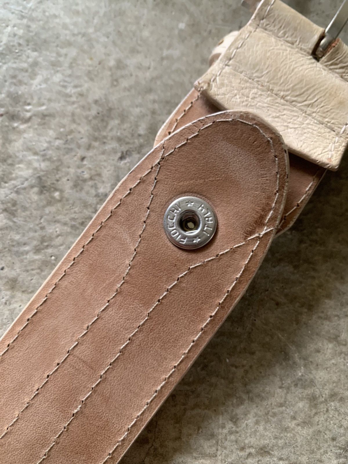 Raf Simons × Ruffo Research very rare RUFFO RESEARCH ostrich waist belt ...