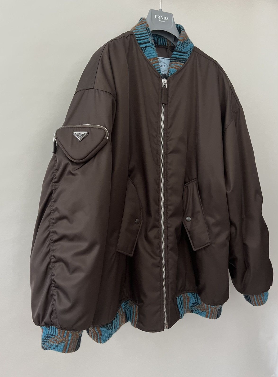 Prada 🔥RUNWAY🔥Prada Re-Nylon Bomber | Grailed