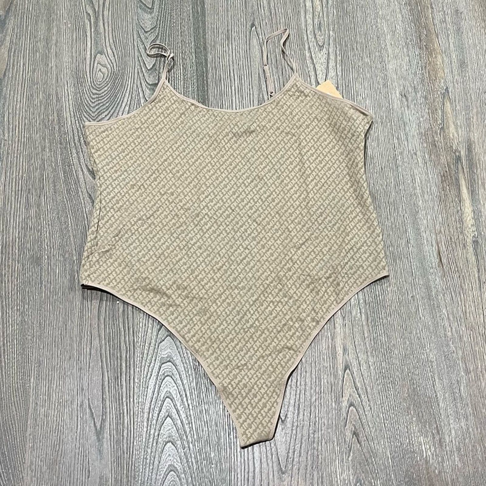 SKIMS NWT Skims Logo Mesh Cami Bodysuit Sleeveless Desert 4X | Grailed