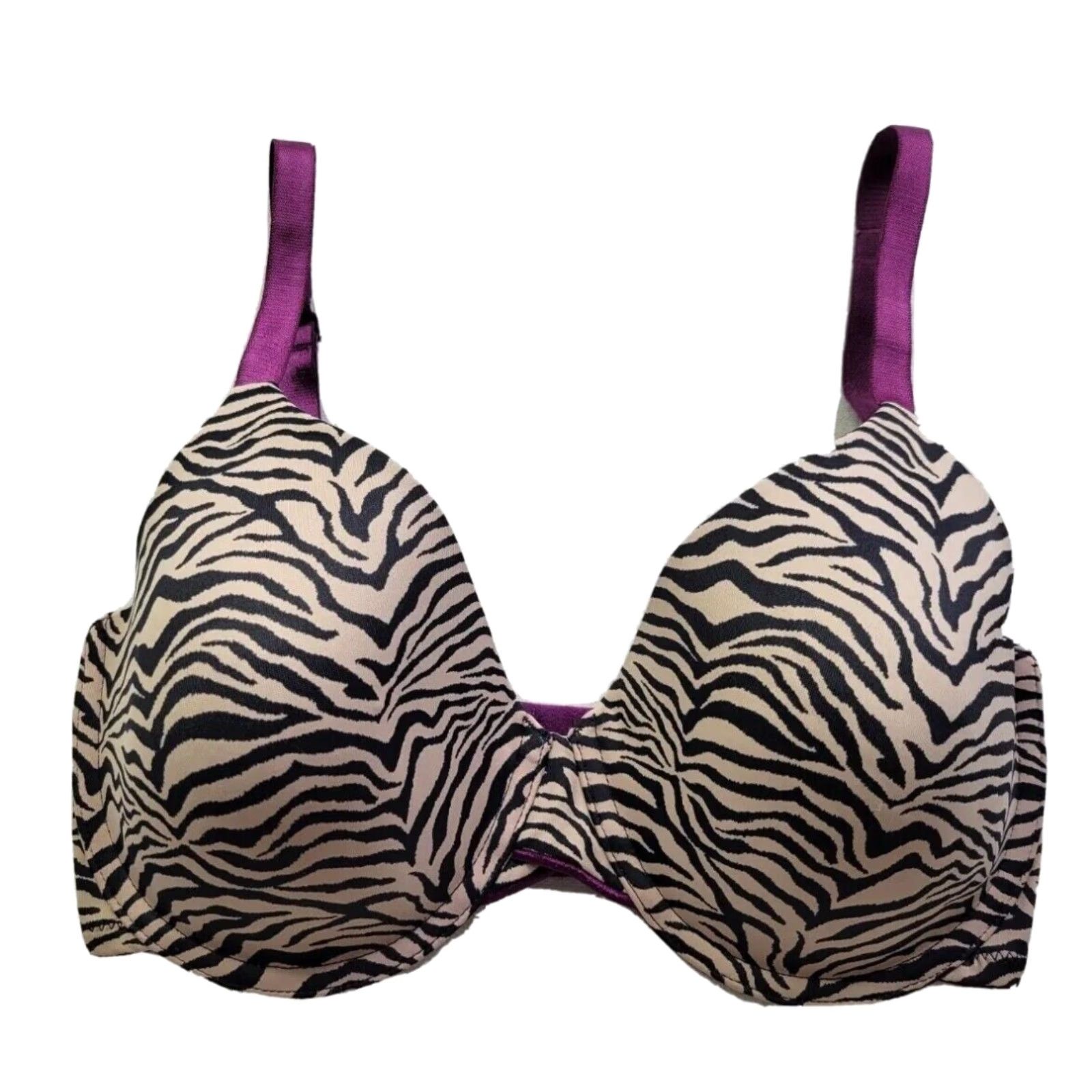 Vintage Smooth Striped Lined Unpadded Wired Bra for Women in Size 36DD ...