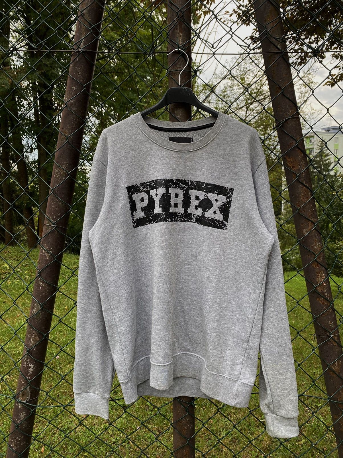 Pyrex Vision Pyrex Vision Virgil Abloh Logo Crewneck | Grailed