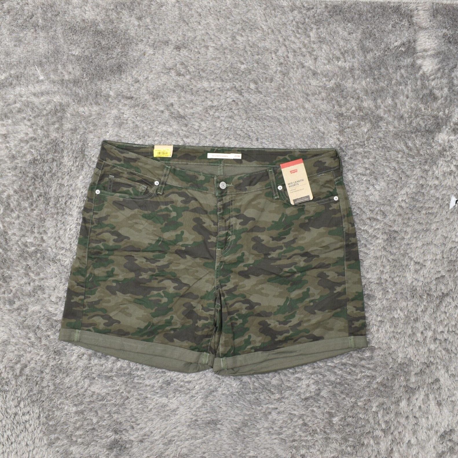 Levi's NEW Levi's Women's Plus Size 20W Denim Short Shorts Green Cotton ...