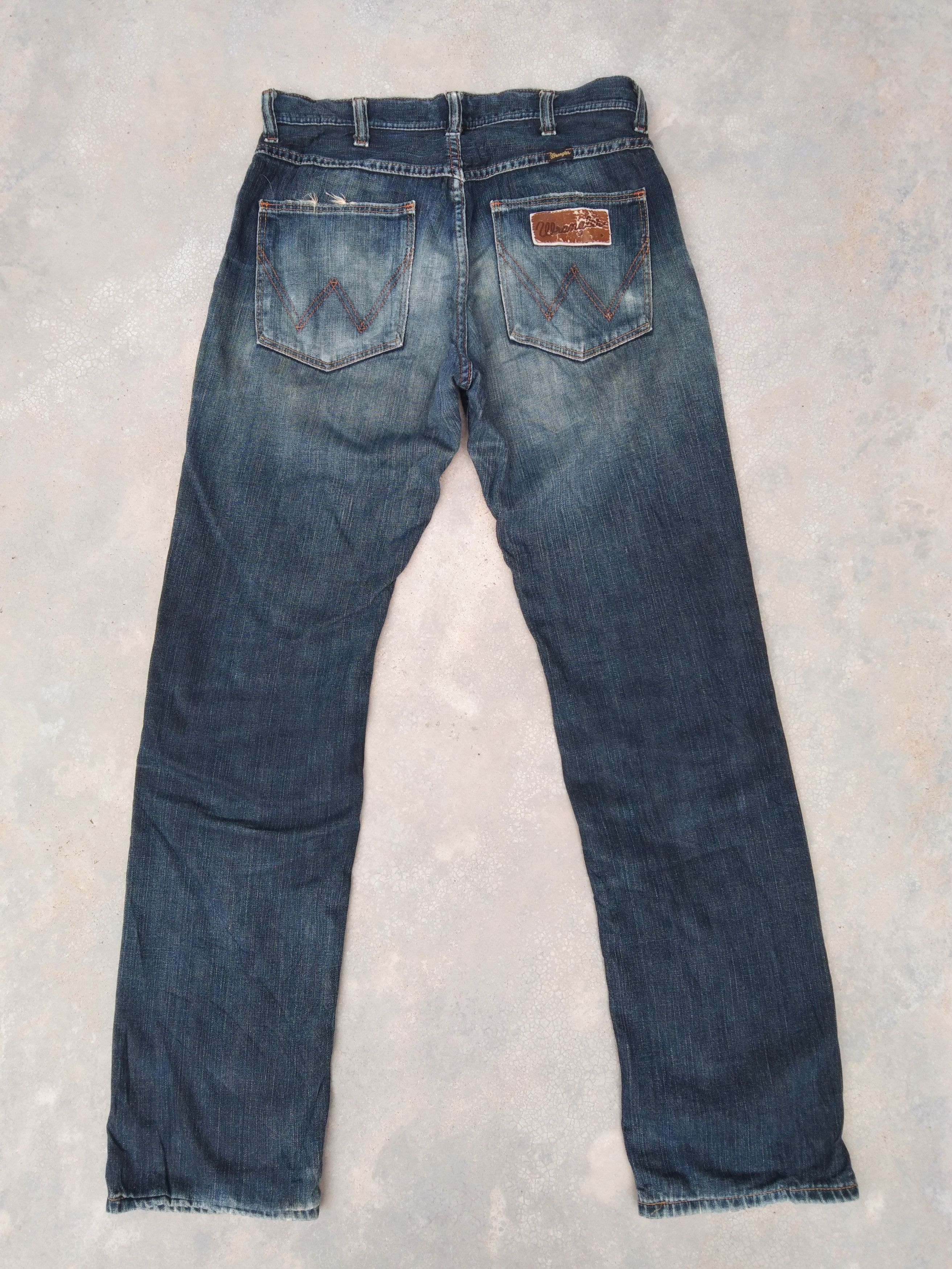 Japanese Brand × Jean × Vintage Vintage Rusty Wash Wrangler Distressed ...