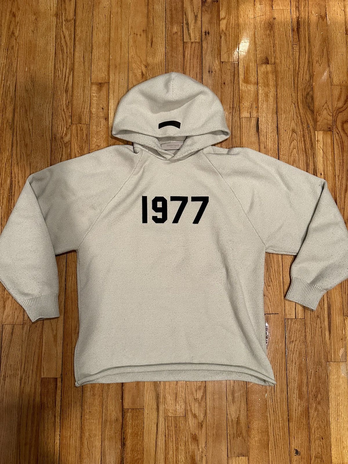 Essentials × Fear of God Fear of God Essentials - “1977” Knit Hoodie ...