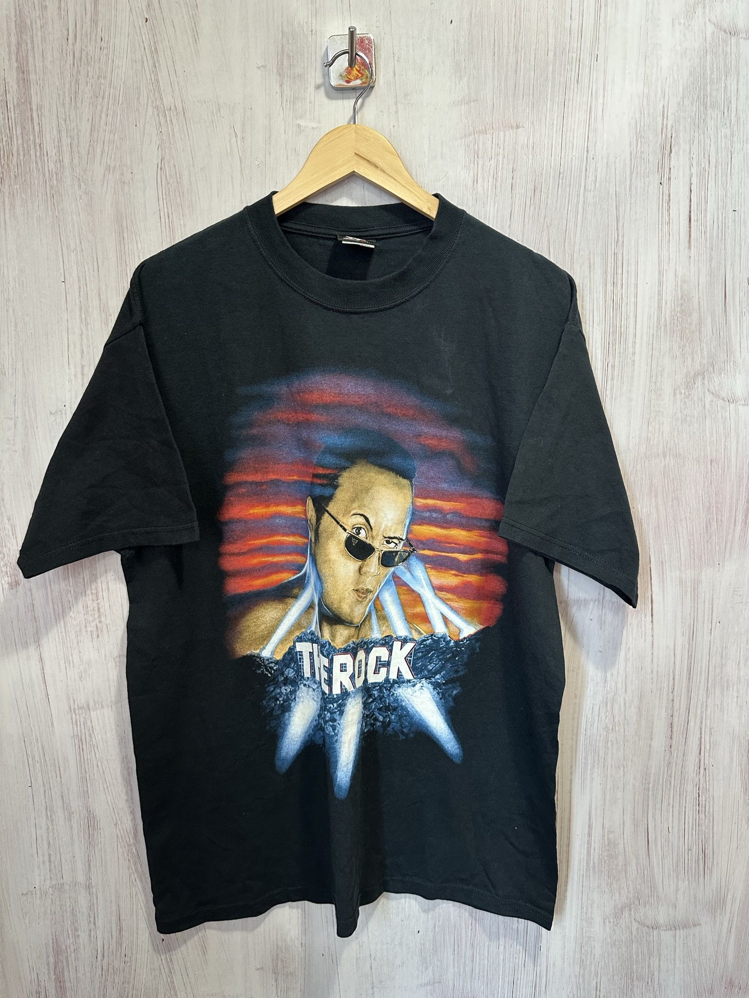 Vintage × Wwe × Wwf The Rock 2000 Dwayne Johnson tee shirt wrestling ...