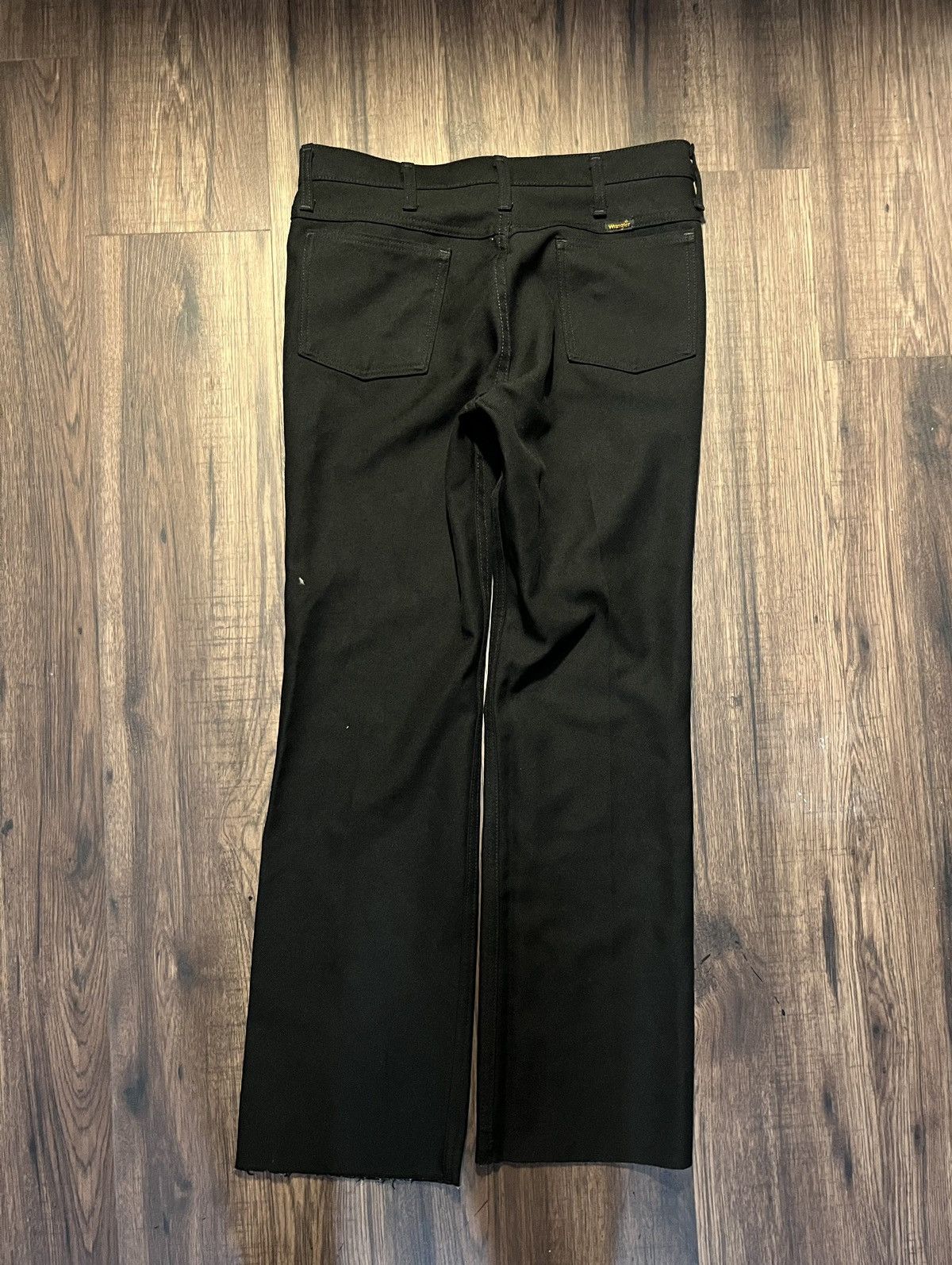 Wrangler 🔥Wrangler Rancher Pants Black Wide Leg Bottoms🔥 | Grailed