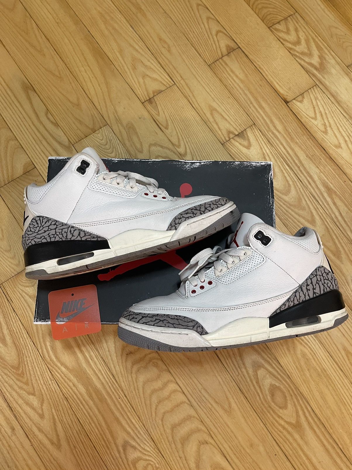 Jordan Brand × Nike Jordan 3 White Cement Reimagined Size 9 OG Box ...